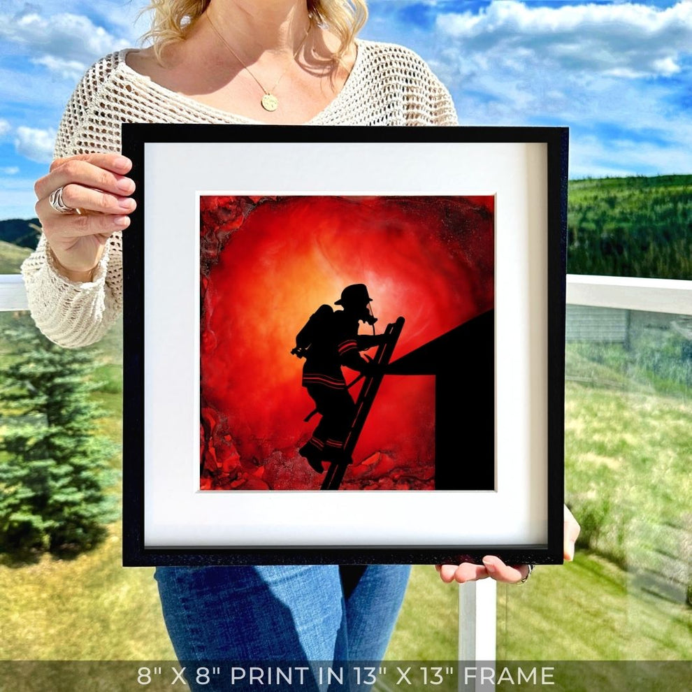 Answering The Call - Fire Art Print – Fire-Made Art by Shauna Liora