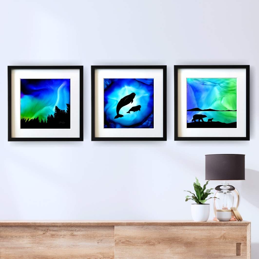 Beluga Serenity - Whispers Of The Deep - Fire Art Print – Fire-Made Art ...