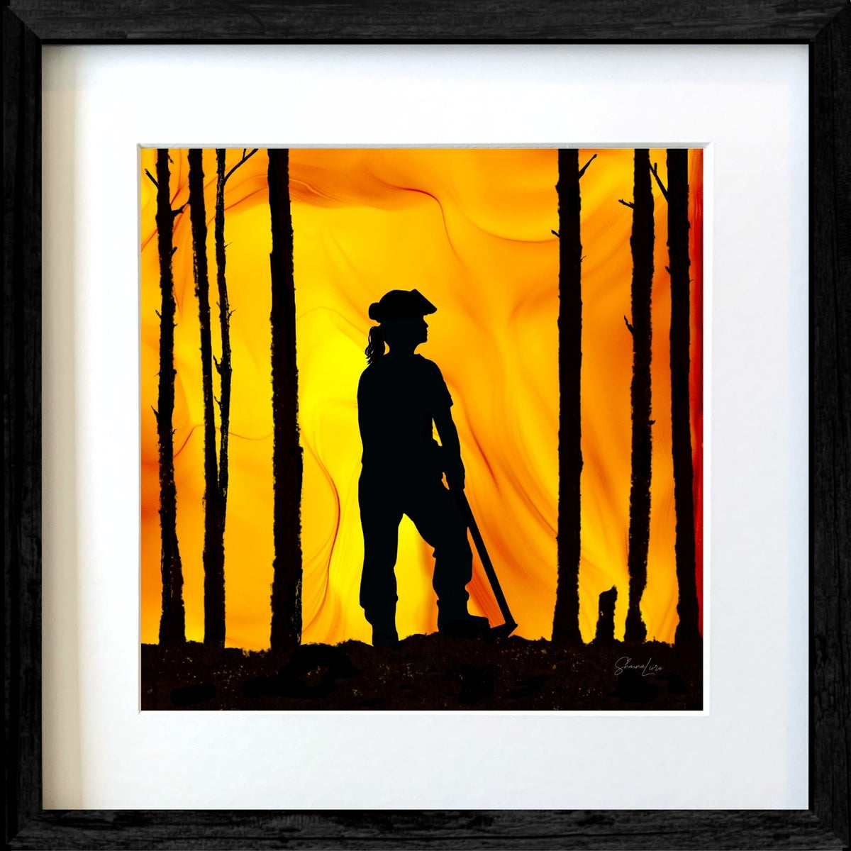 Wildland Warrior - Fire Made Art Print – Fire-Made Art by Shauna Liora